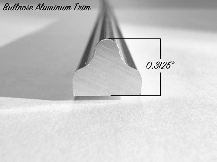 Bullnose Aluminum Trim - 72" Strip - OUT OF STOCK – Krist Kustoms